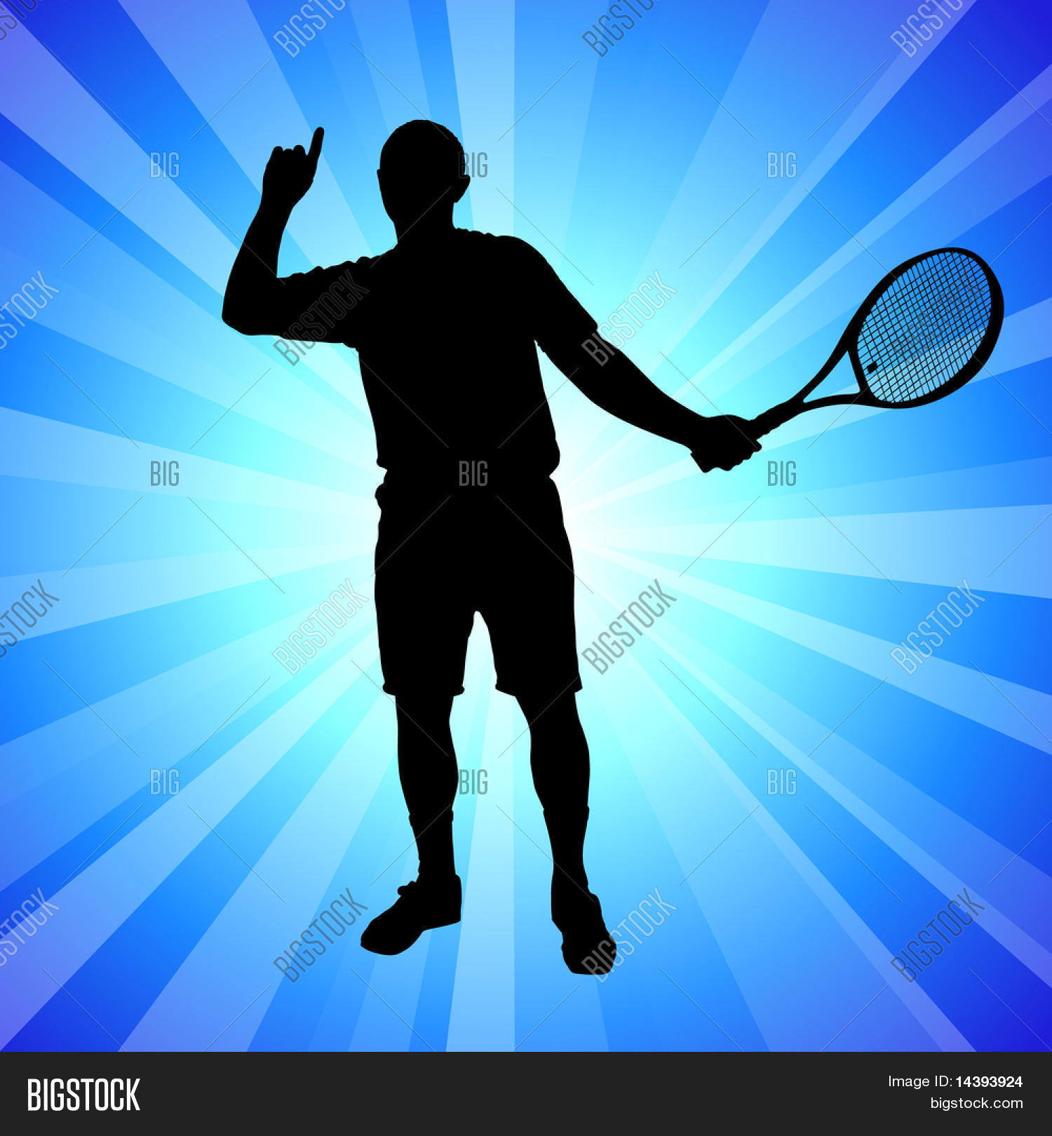 Tennis Player On Vector & Photo (Free Trial) | Bigstock