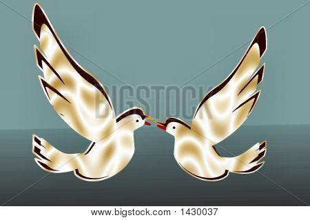Golden Doves Image & Photo (Free Trial) | Bigstock