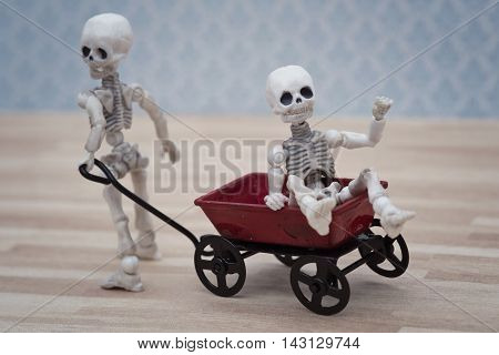 Skeleton Kid Pulling Image & Photo (Free Trial) | Bigstock