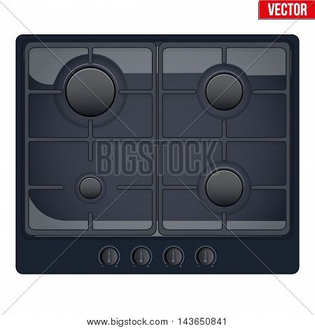 Surface Black Gas Hob Vector & Photo (Free Trial) | Bigstock