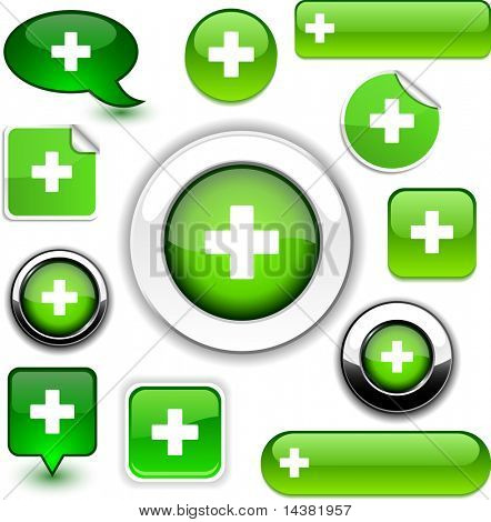 Green Cross Vector Vector & Photo (Free Trial) | Bigstock
