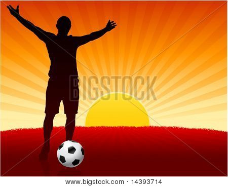 Soccer Player On Vector & Photo (Free Trial) | Bigstock