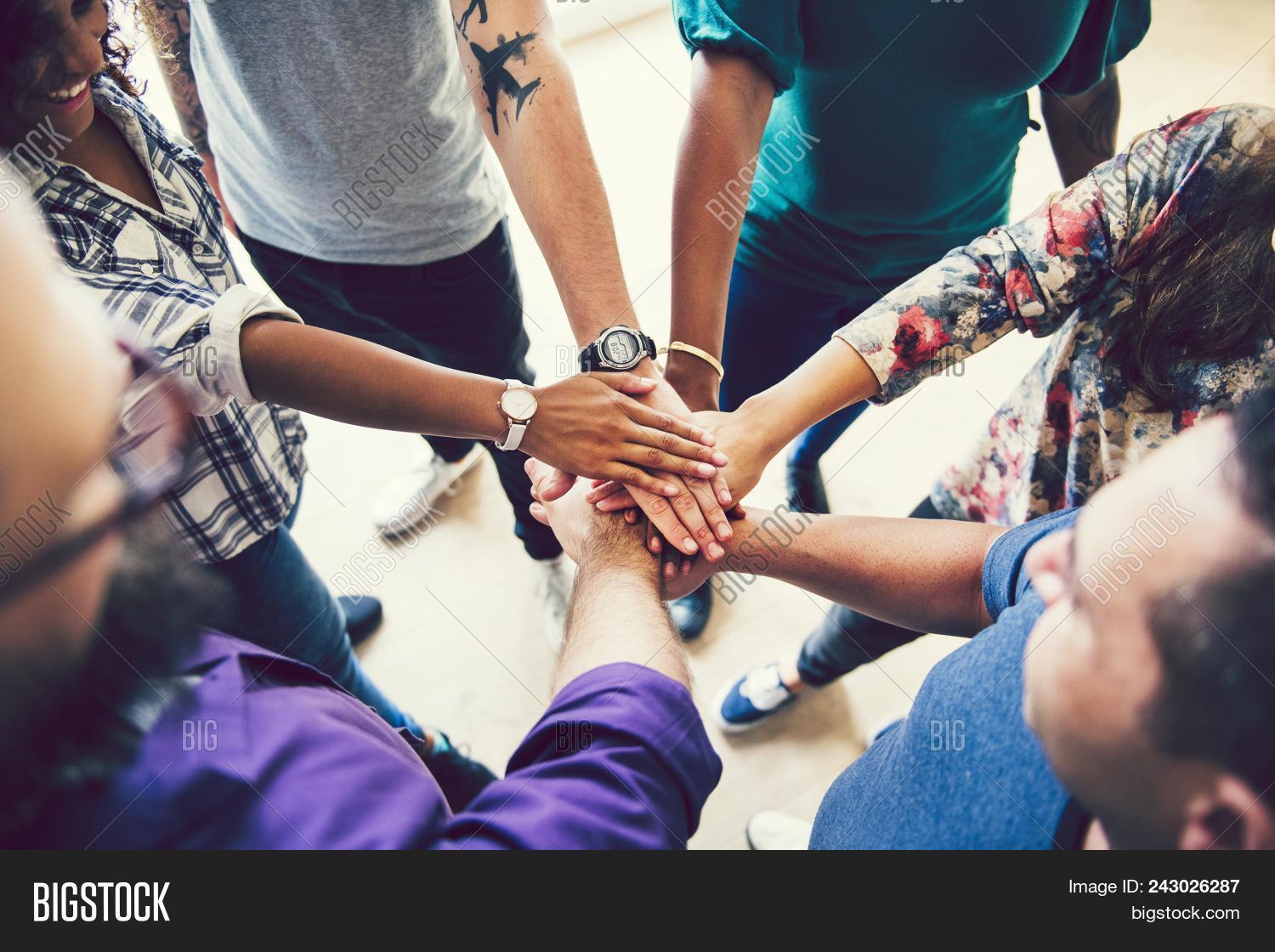 Group Friends Stacking Image & Photo (Free Trial) | Bigstock