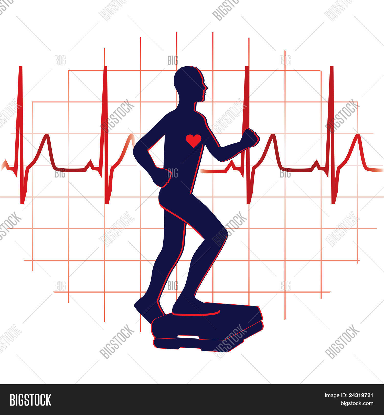 Step Exercise Icon Vector & Photo (Free Trial) | Bigstock