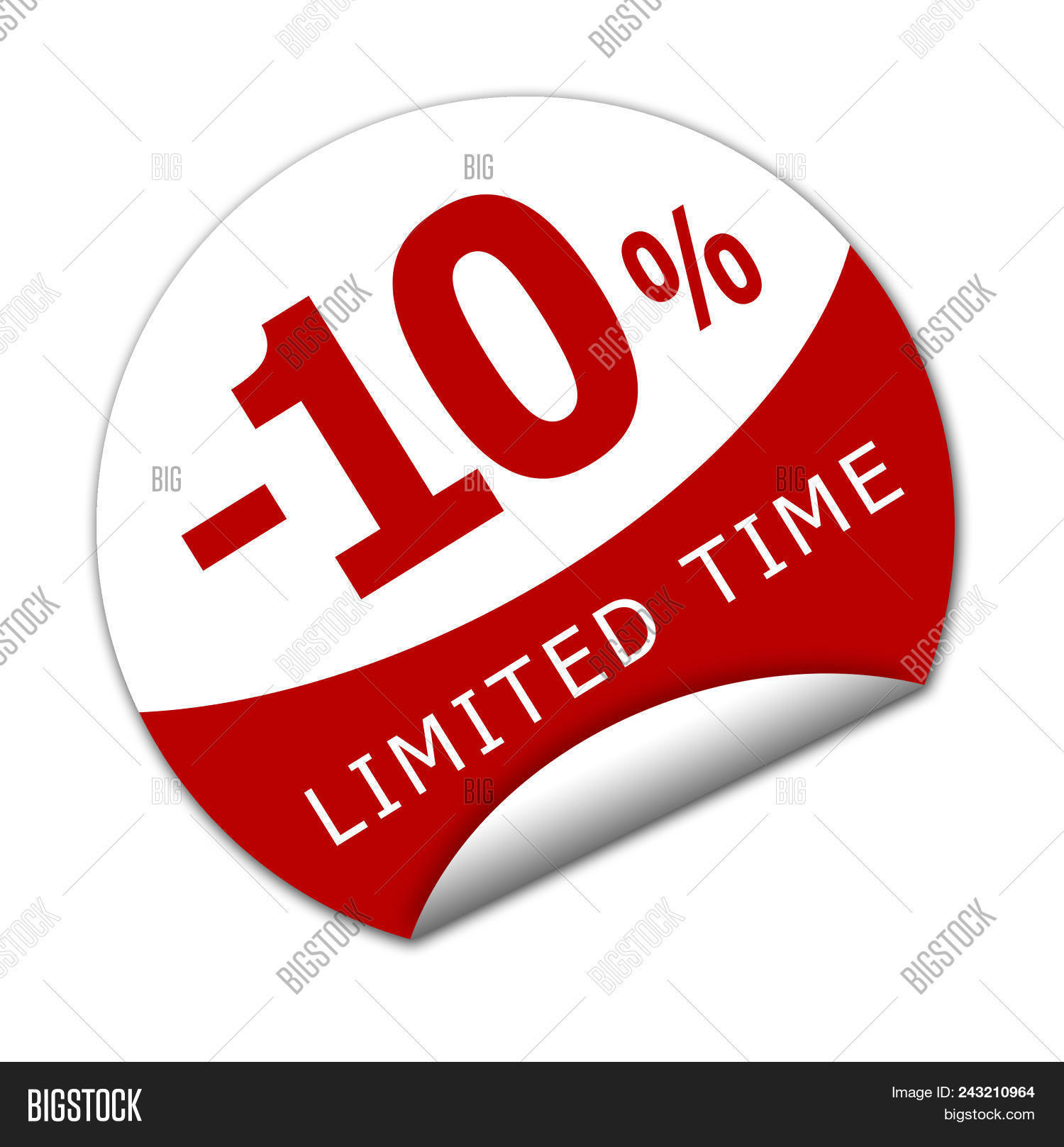 Sticker Ten Percent Image & Photo (Free Trial) | Bigstock