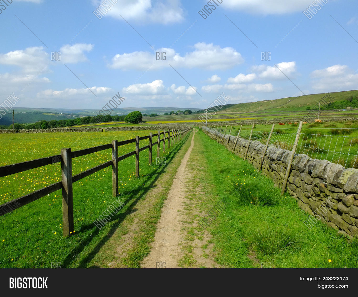 Long Straight Footpath Image & Photo (Free Trial) | Bigstock