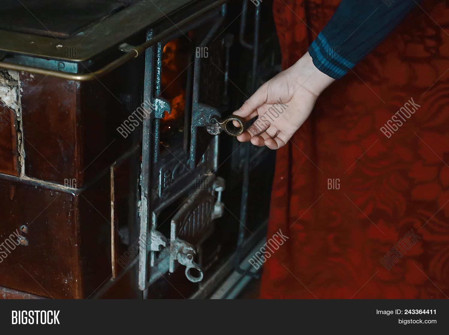 Open Firebox Burning Image & Photo (Free Trial) | Bigstock