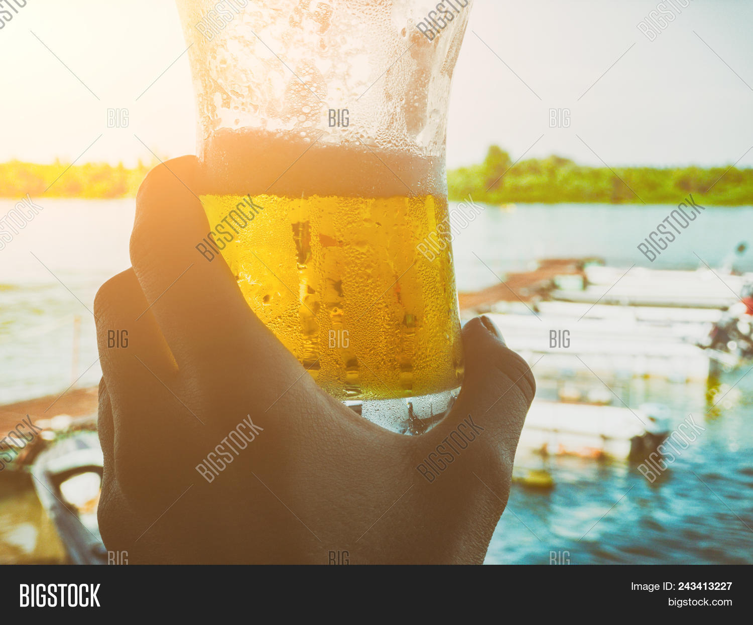 Girl Holding Cold Beer Image & Photo (Free Trial) | Bigstock