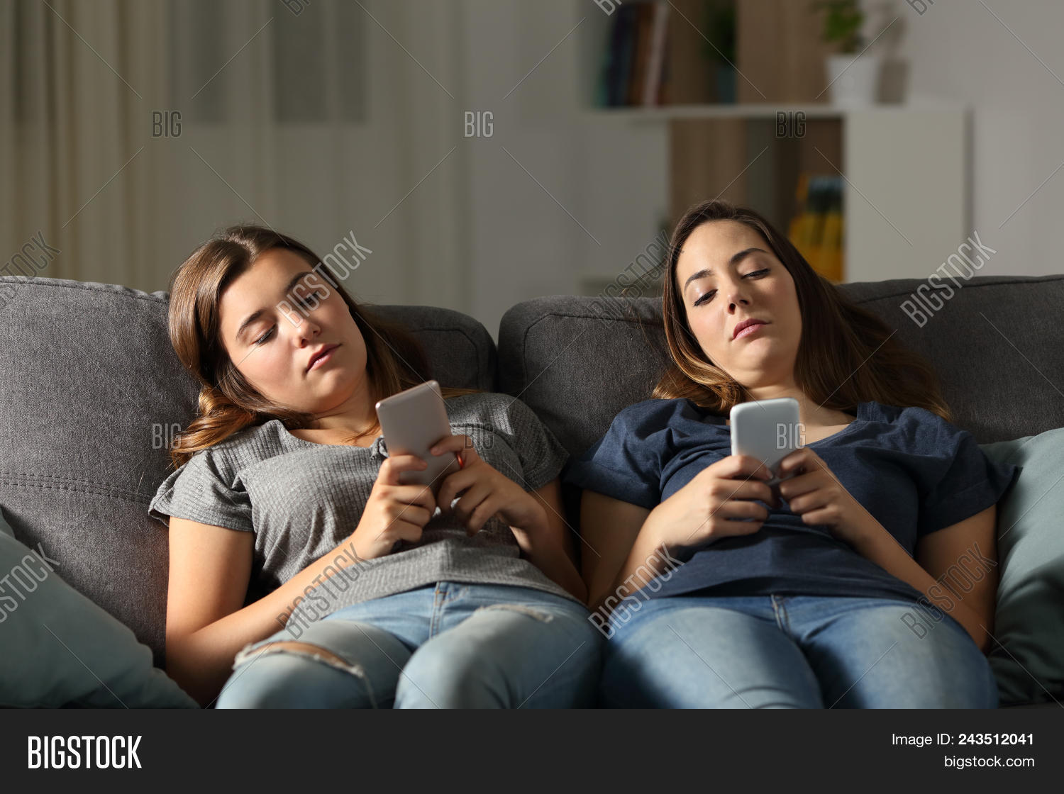Bored Friends Using Image & Photo (Free Trial) | Bigstock