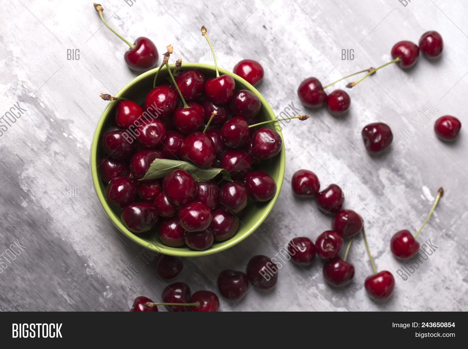 Fresh Cherries Bowl On Image & Photo (Free Trial) | Bigstock