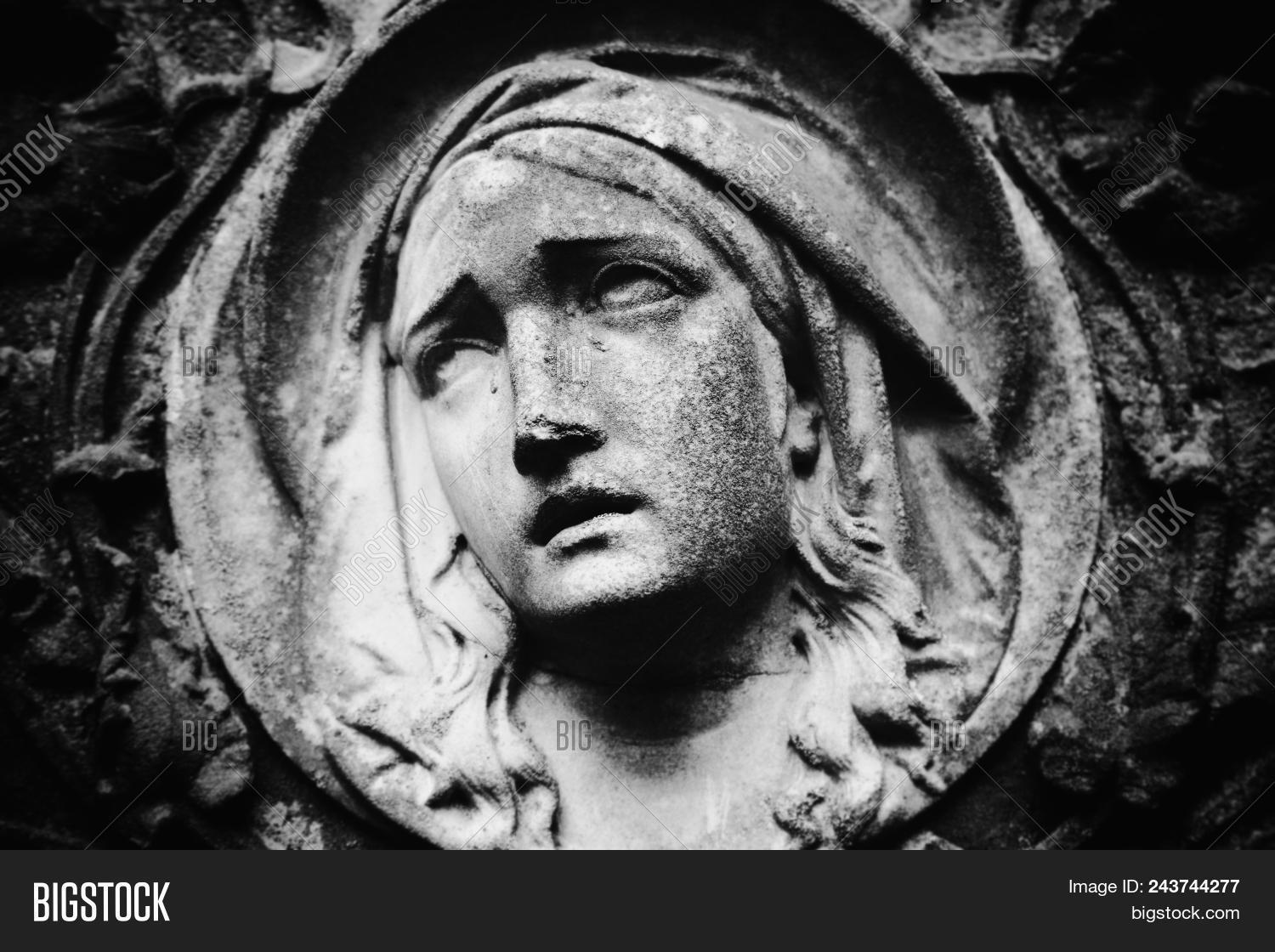 Mother Mary Statue Face