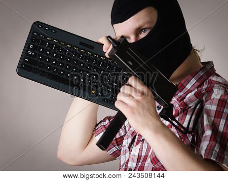 Crazy Hacker Man. Image & Photo (Free Trial) | Bigstock