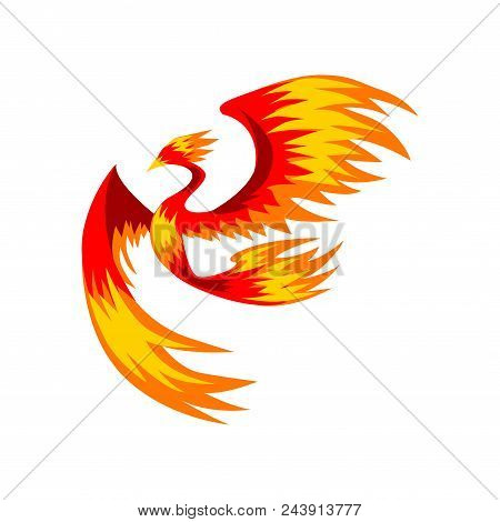 Flaming Phoenix Bird Vector & Photo (Free Trial) | Bigstock