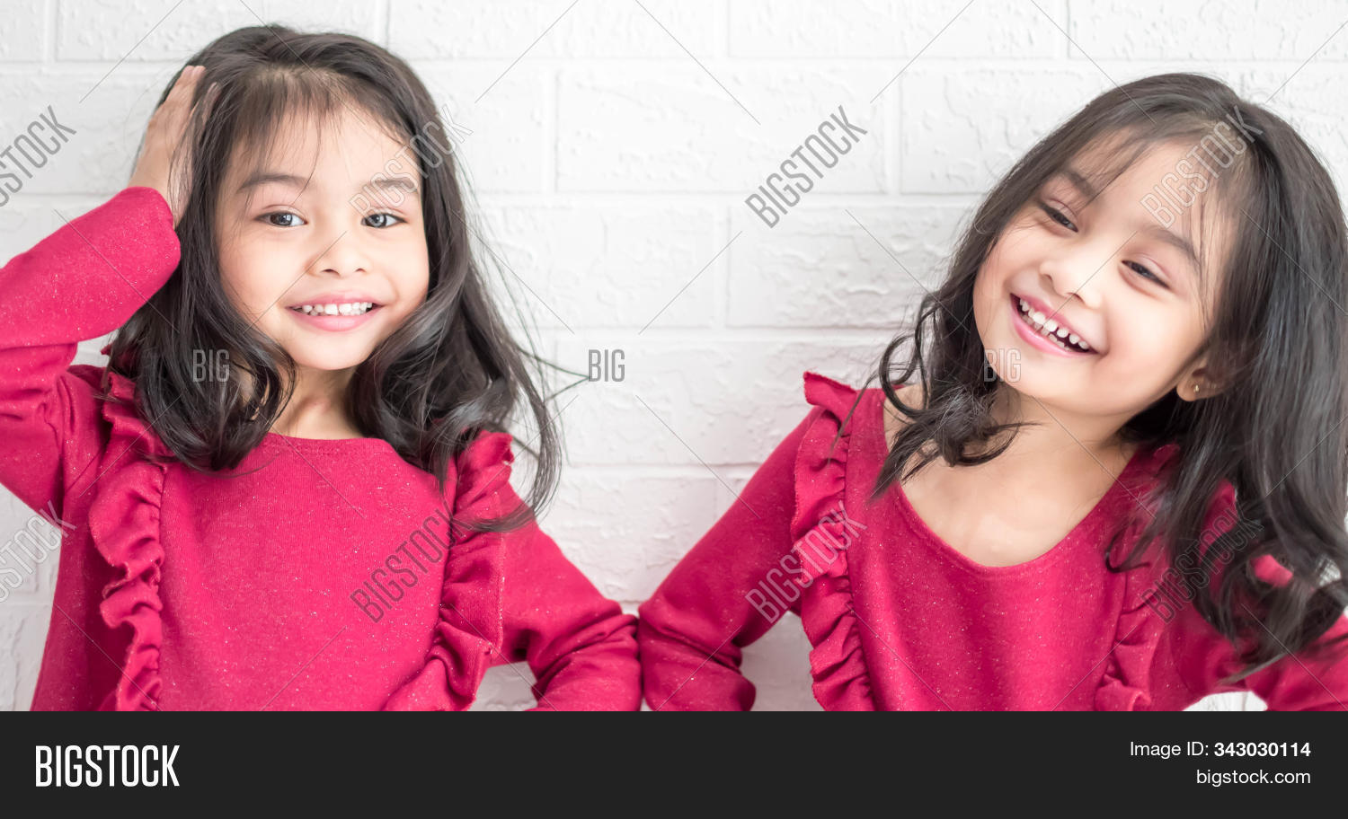 Identical Twin Girls Image & Photo (Free Trial) | Bigstock