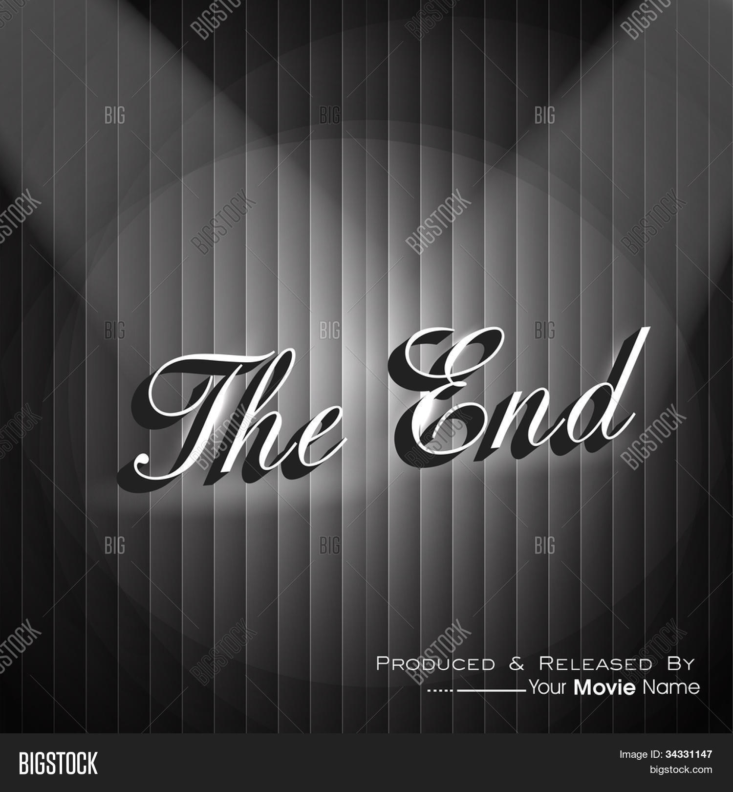 End. Movie Ending Vector & Photo (Free Trial) | Bigstock