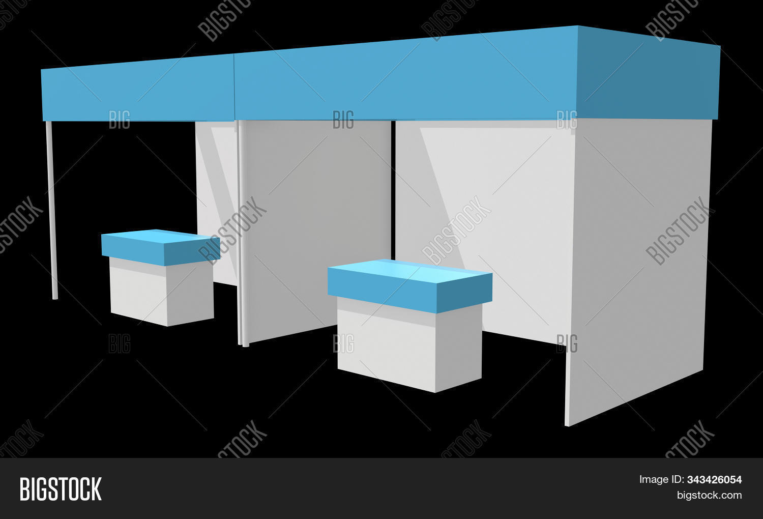 Trade Show Booth Blue Image & Photo (Free Trial) | Bigstock