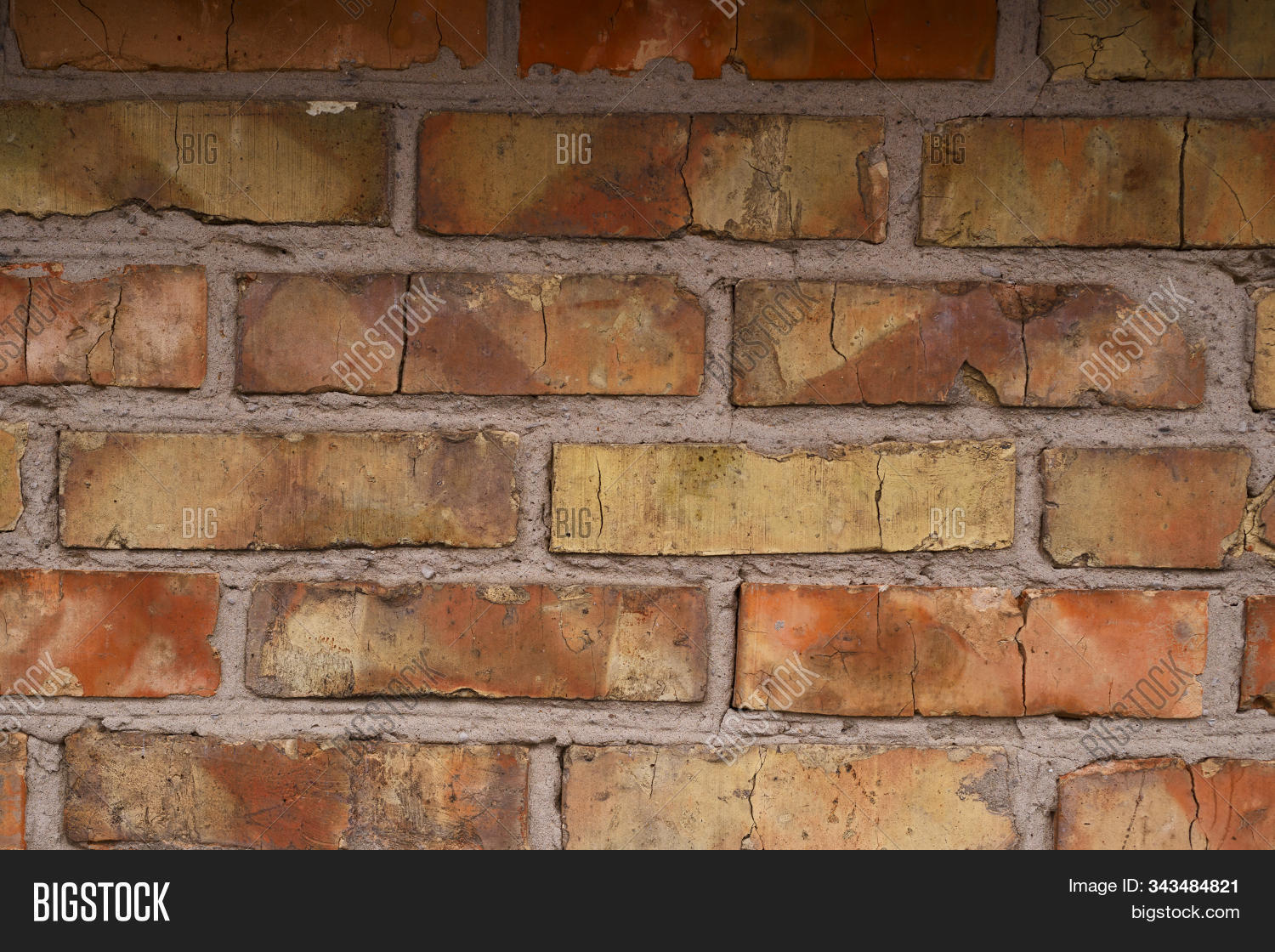 Old Orange Brick Wall Image & Photo (Free Trial) | Bigstock