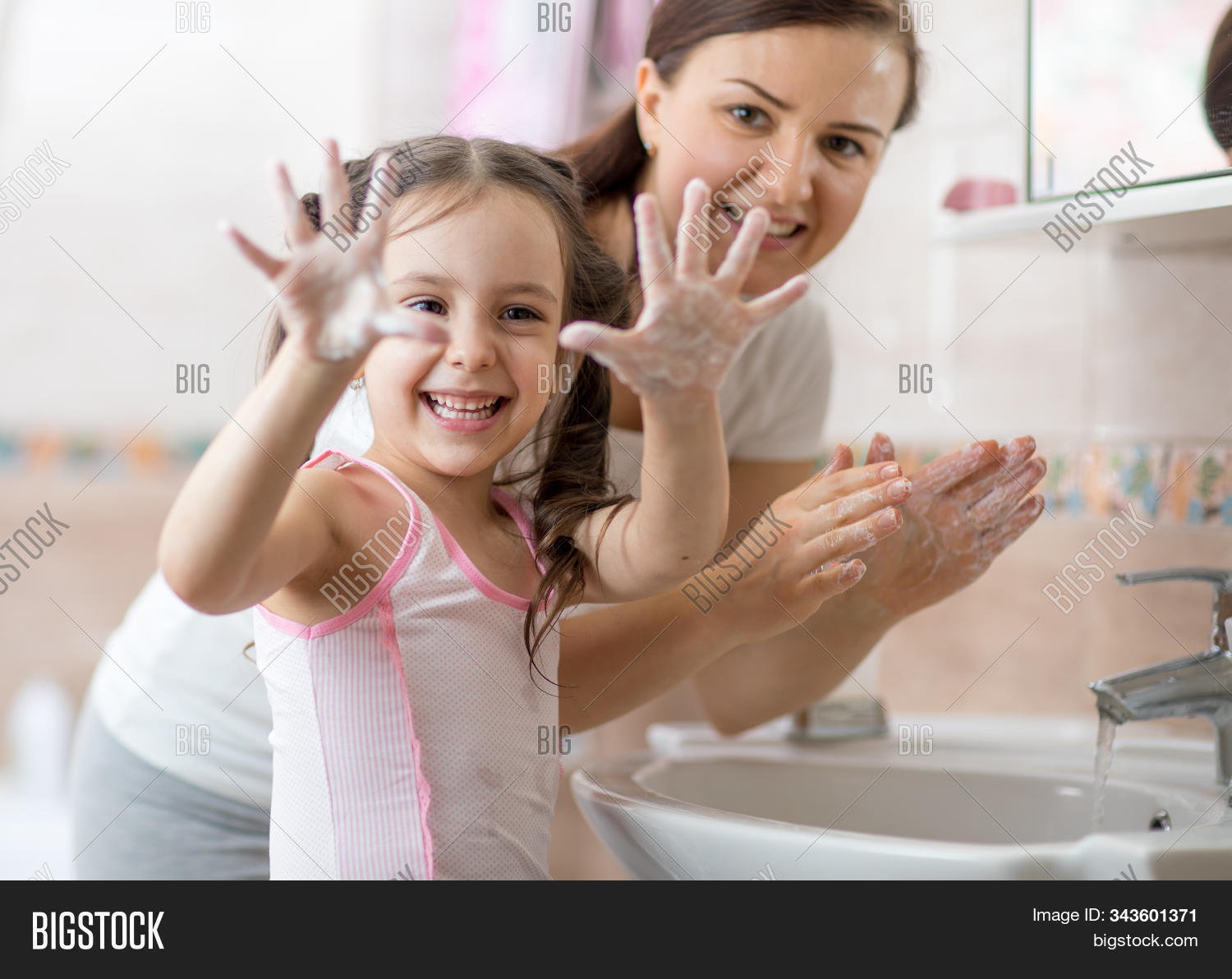 Cheerful Kid Washing Image & Photo (Free Trial) | Bigstock