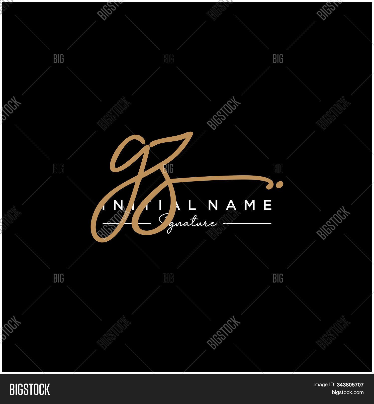Letter Initial Gz Vector & Photo (Free Trial) | Bigstock