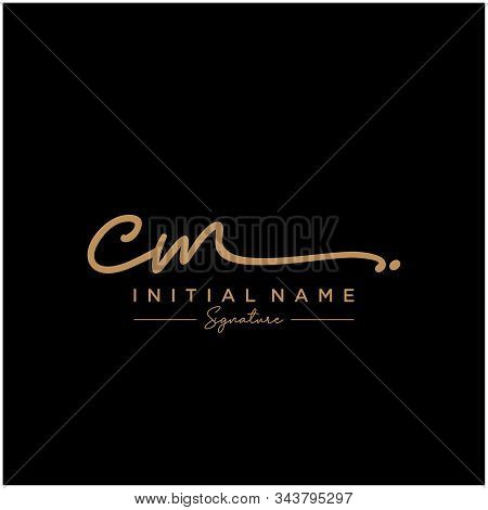 Letter Initial Cm Vector & Photo (Free Trial) | Bigstock