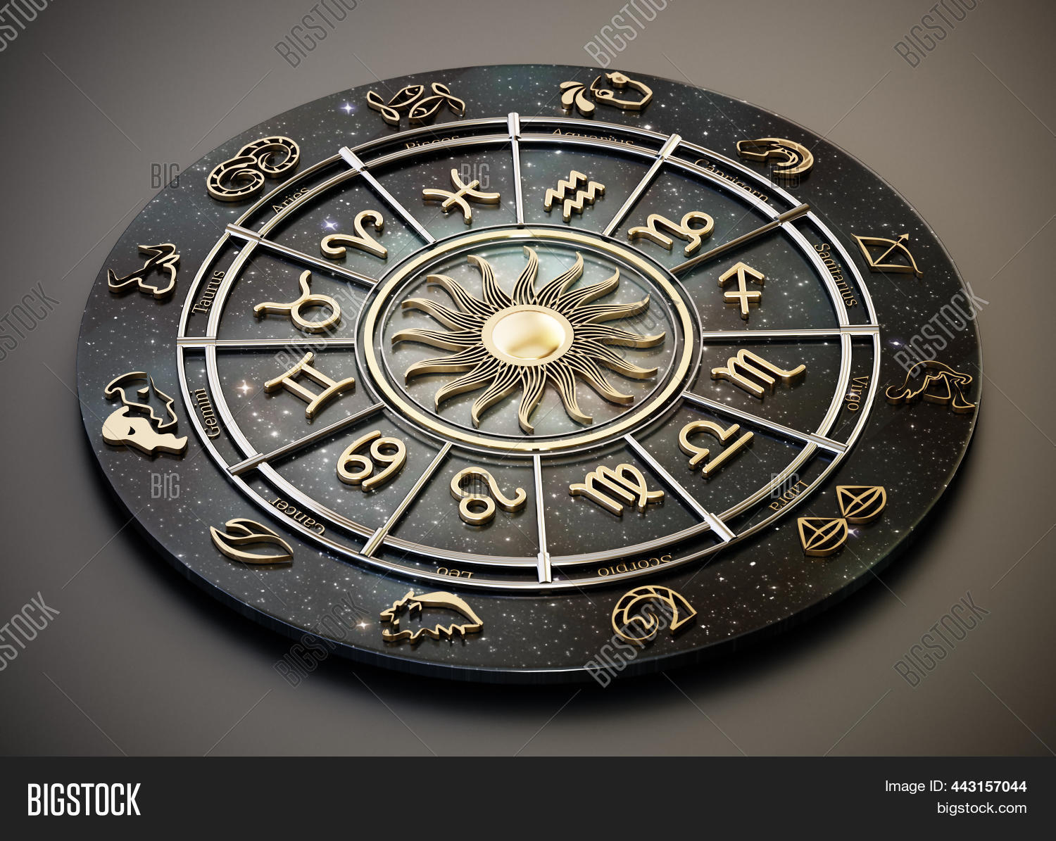 Horoscope Wheel Zodiac Image & Photo (Free Trial) | Bigstock