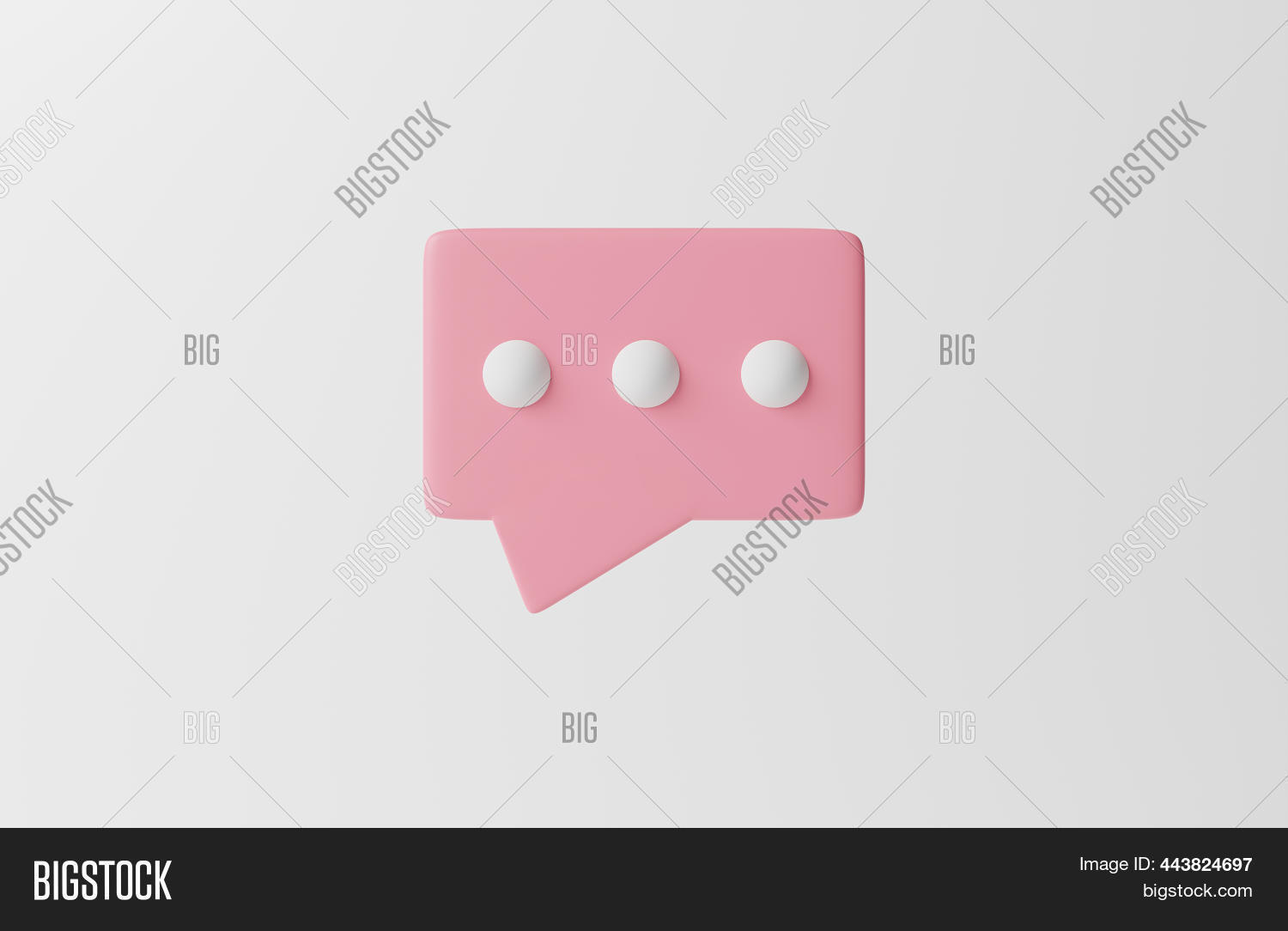 3d Minimal Pink Chat Image & Photo (Free Trial) | Bigstock