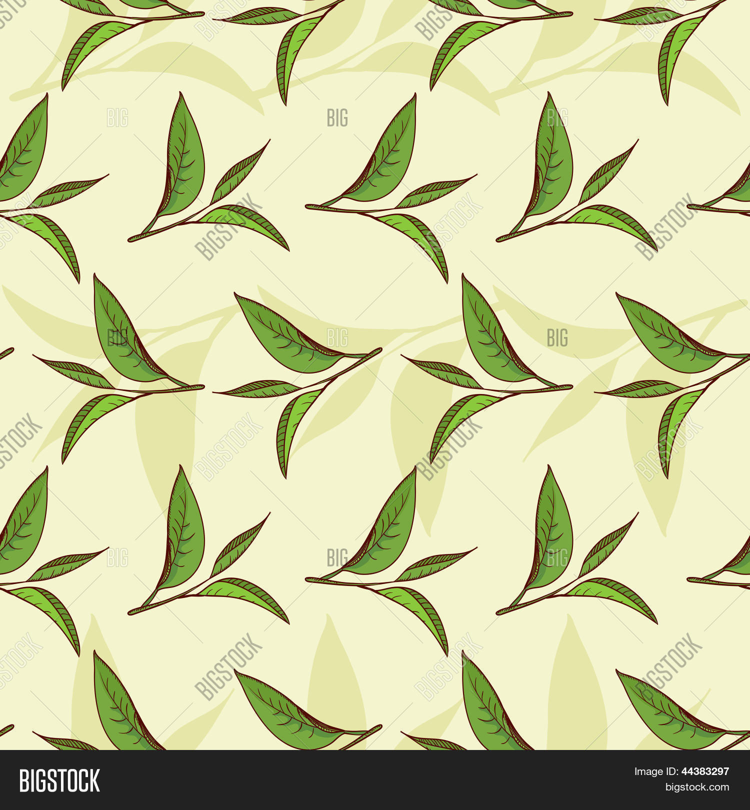 Tea Leaf Pattern Vector