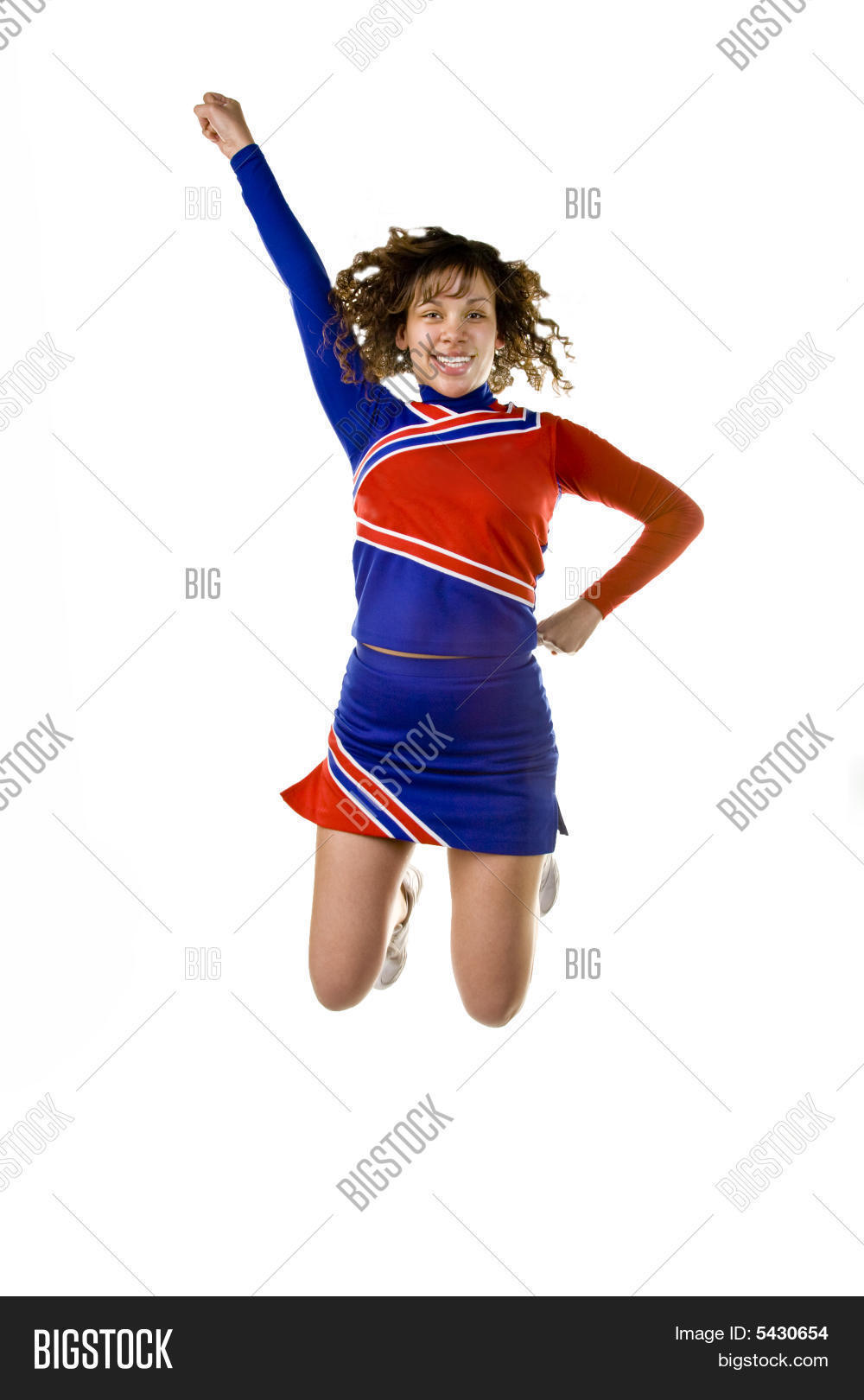 Cheerleader Jumping Image & Photo (Free Trial) | Bigstock