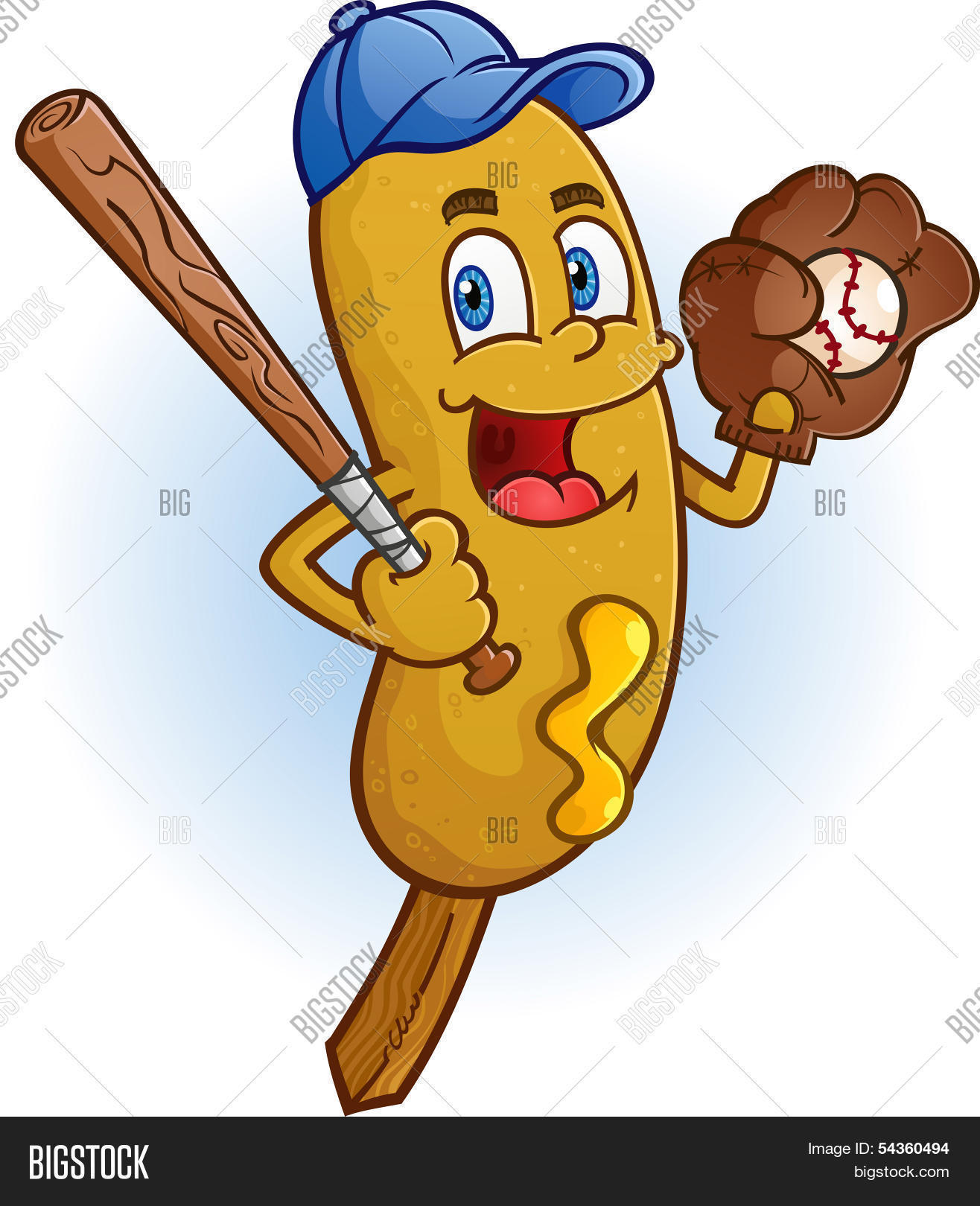 Corn Dog Baseball Vector & Photo (Free Trial) | Bigstock