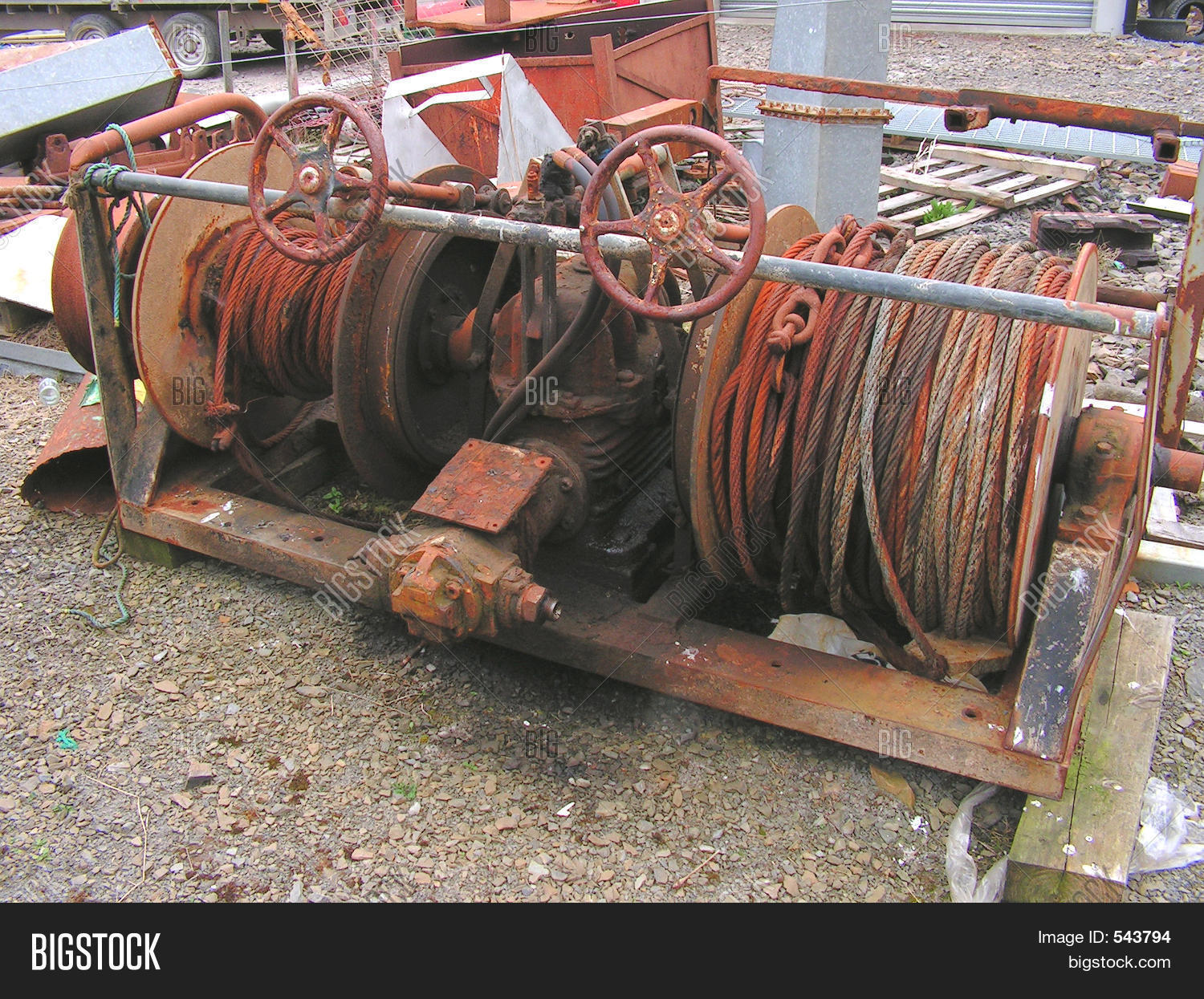 Old Trawling Winch Image & Photo (Free Trial) | Bigstock