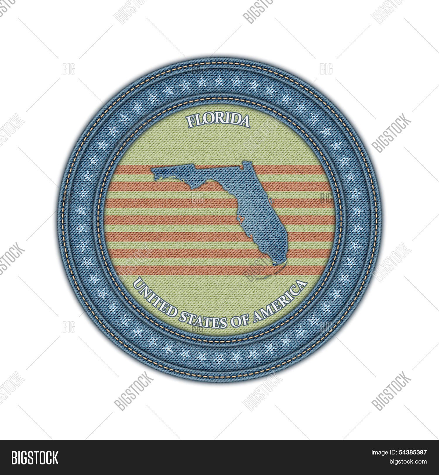 Label Map Florida. Vector & Photo (Free Trial) | Bigstock