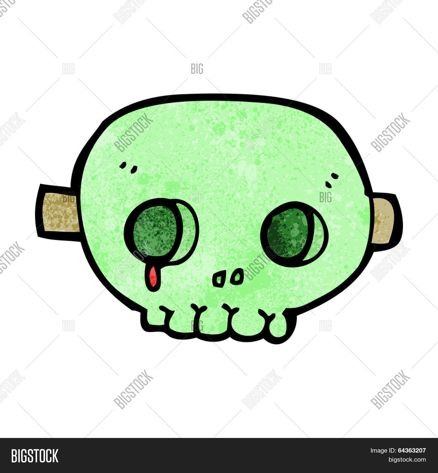 Cartoon Skull Mask Vector & Photo (Free Trial) | Bigstock
