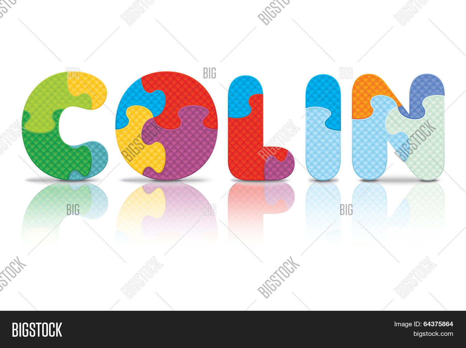 COLIN Written Vector & Photo (Free Trial) | Bigstock