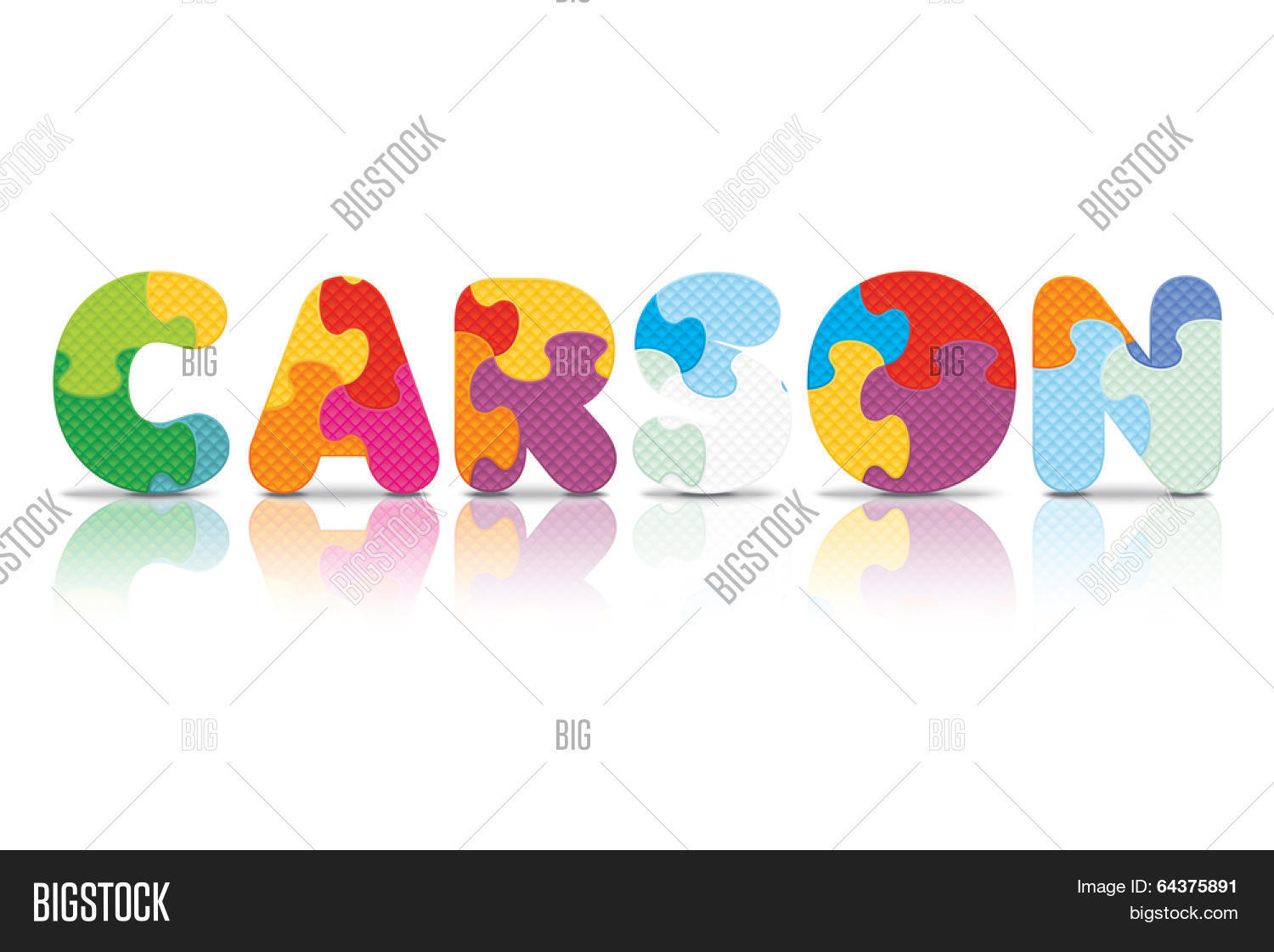 CARSON Written Vector & Photo (Free Trial) | Bigstock