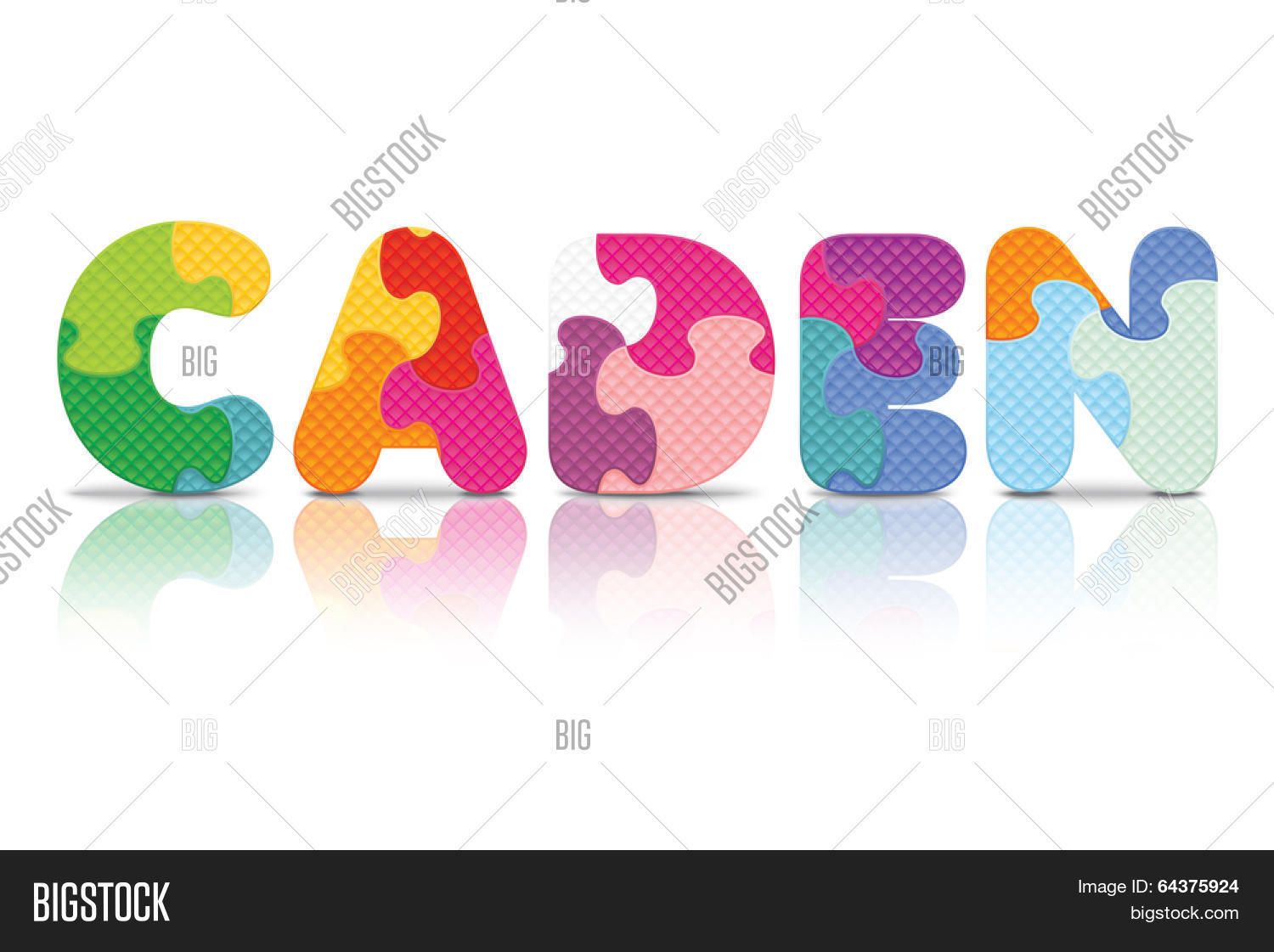 CADEN Written Vector & Photo (Free Trial) | Bigstock
