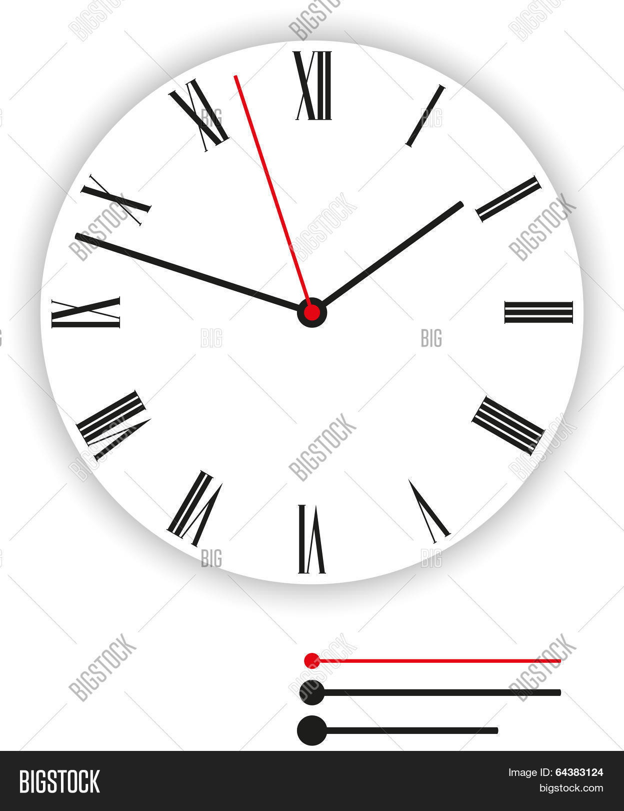 Clock Face Classic Vector & Photo (Free Trial) | Bigstock