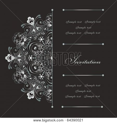 Silver Invitation Vector & Photo (Free Trial) | Bigstock