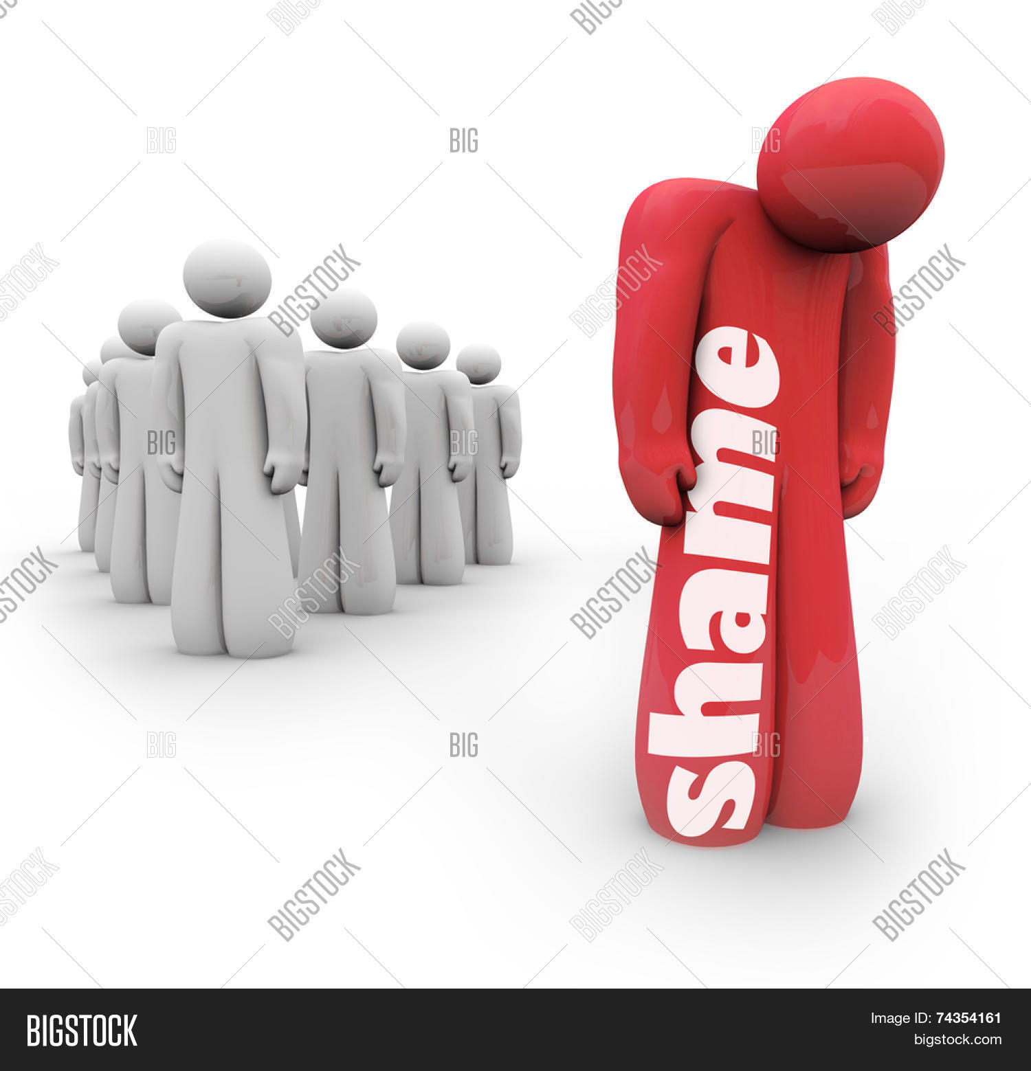 Shame Word On Red 3d Image & Photo (Free Trial) | Bigstock