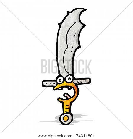 Cartoon Curved Sword Vector & Photo (Free Trial) | Bigstock