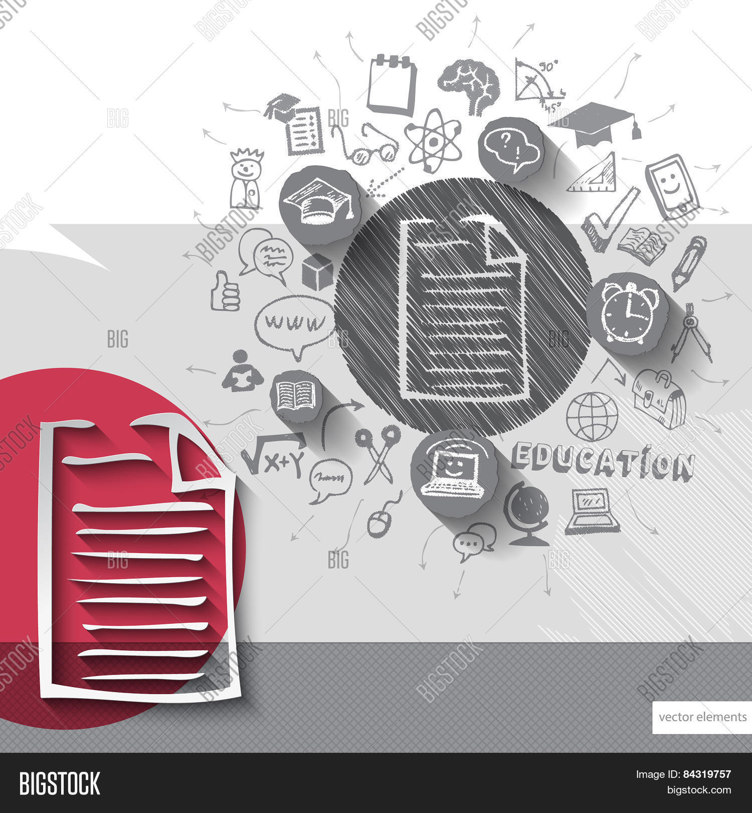 Paper Hand Drawn Vector & Photo (Free Trial) | Bigstock