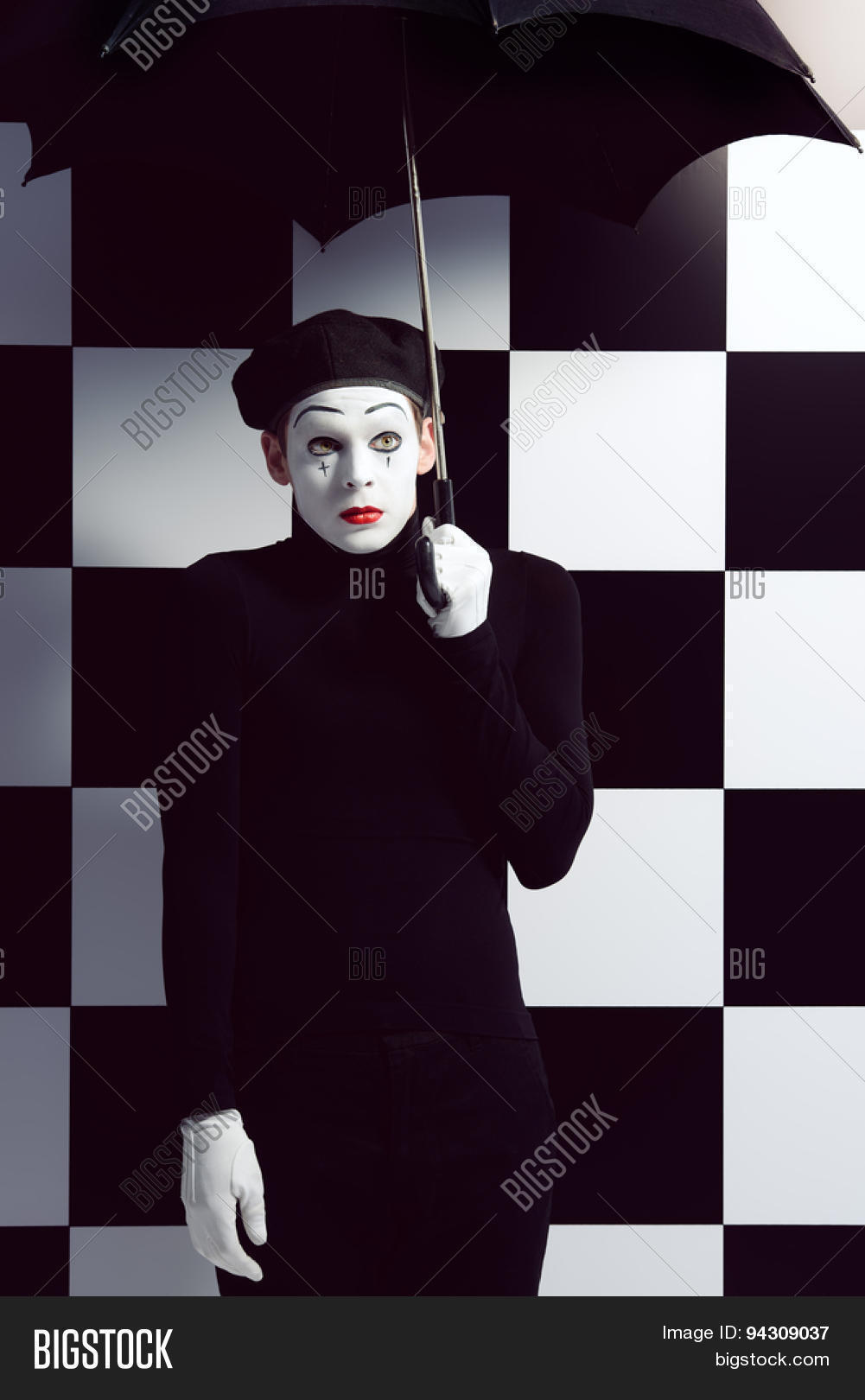 Portrait Male Mime Image & Photo (Free Trial) | Bigstock