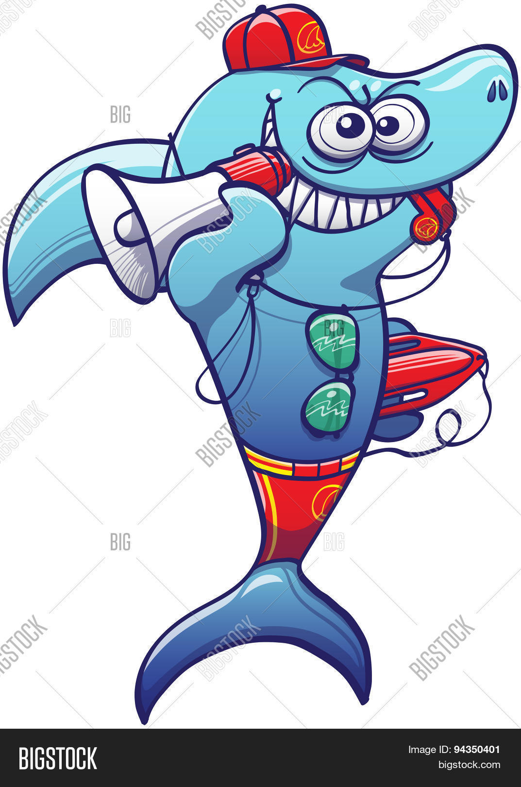 Scary Shark Working Vector & Photo (Free Trial) | Bigstock