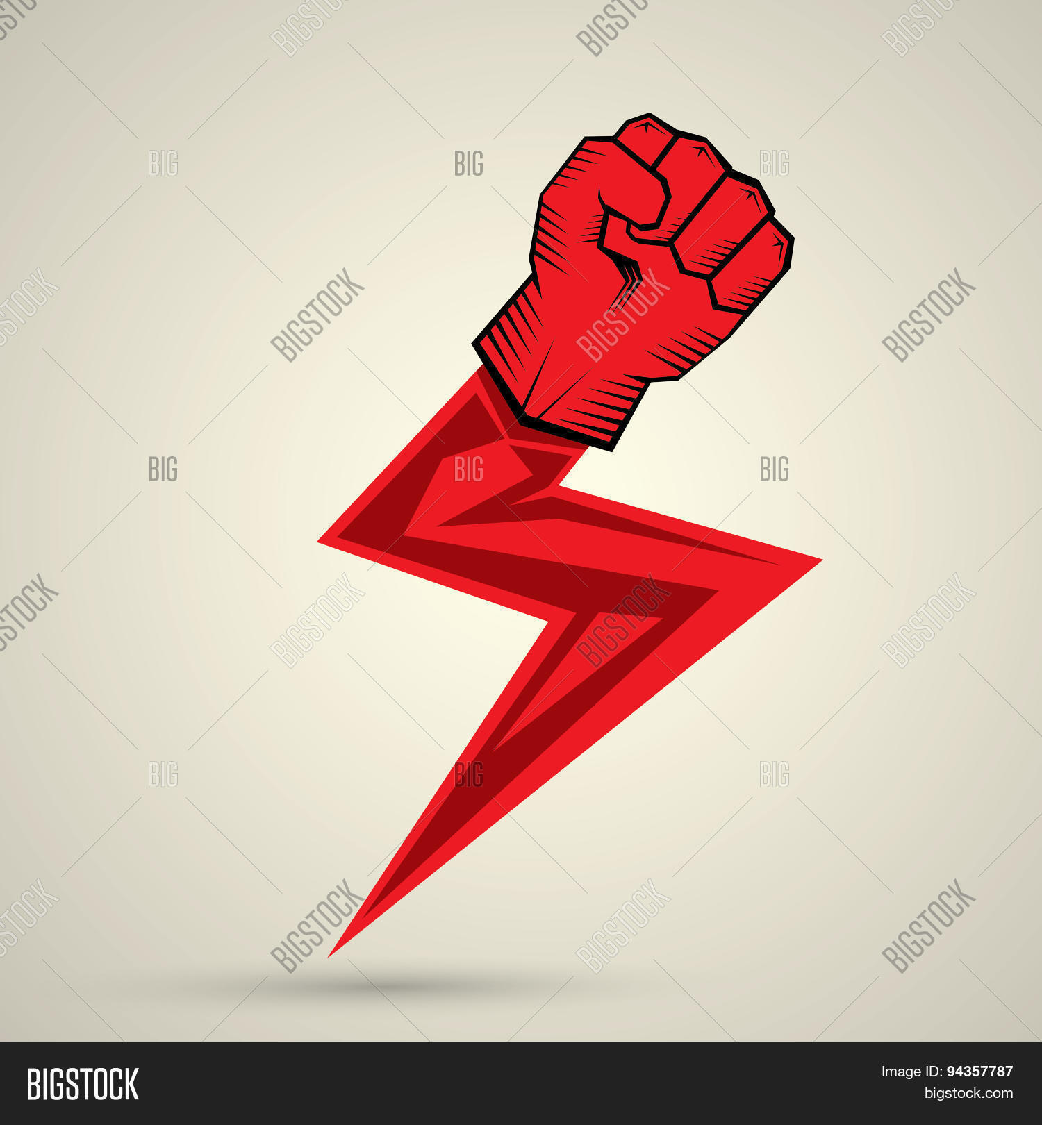 Vector Fist Icon. Vector & Photo (Free Trial) | Bigstock
