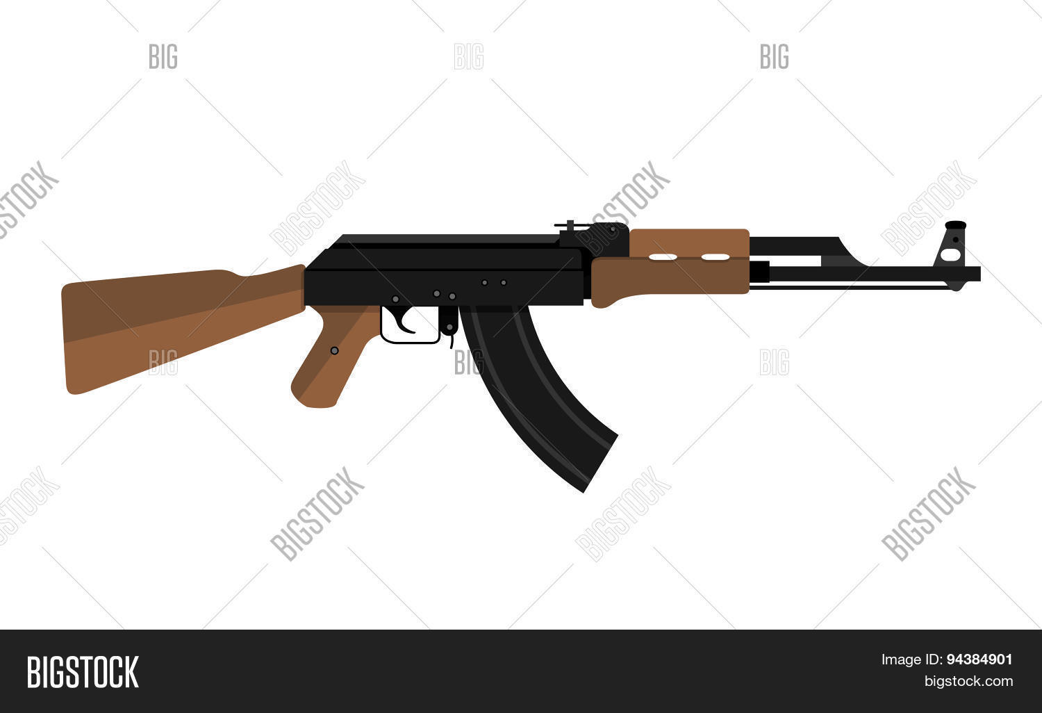 Ak-47 Kalashnikov Vector & Photo (Free Trial) | Bigstock