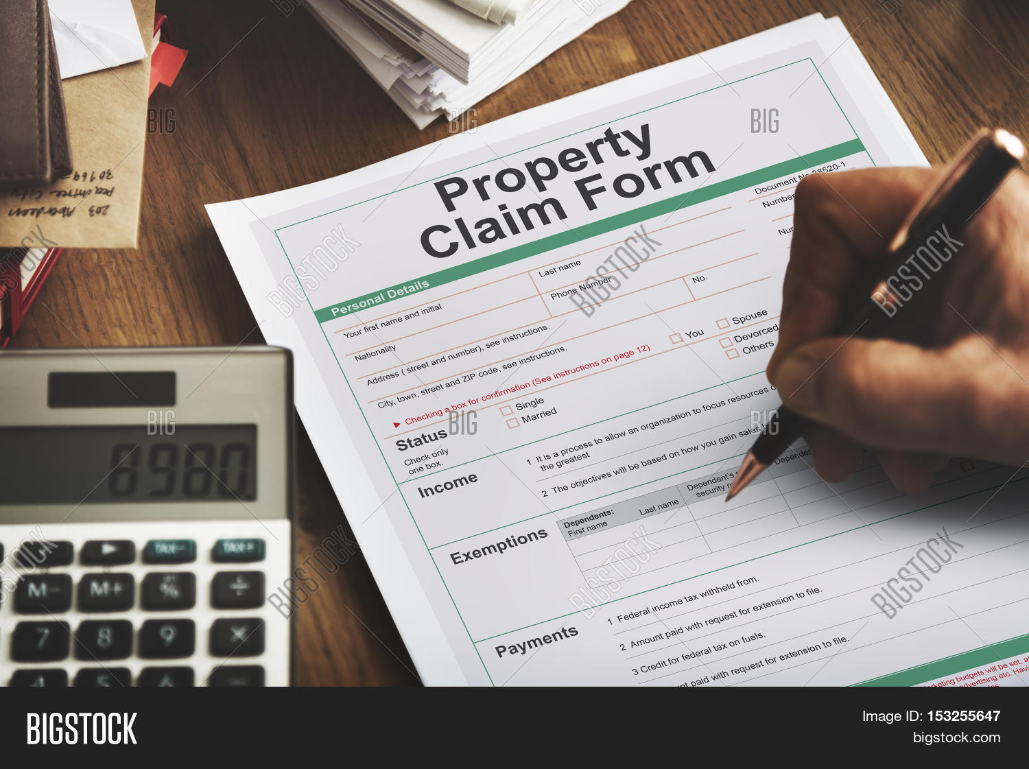 Property Claim Form Image & Photo (Free Trial) | Bigstock