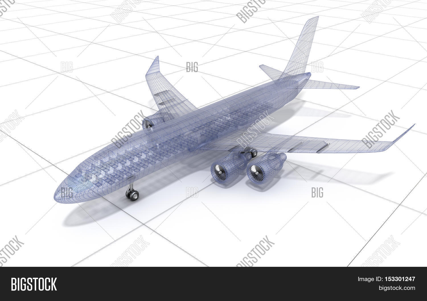 Airplane Wire Model Image & Photo (Free Trial) | Bigstock