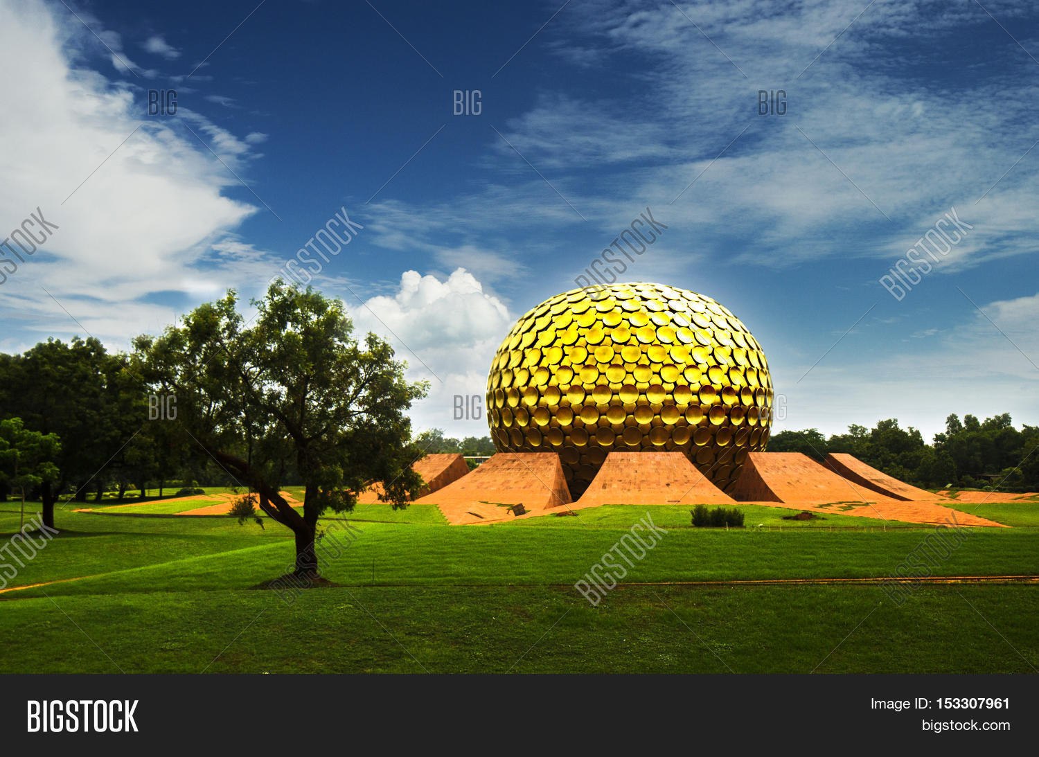 Matrimandir - Golden Image & Photo (Free Trial) | Bigstock