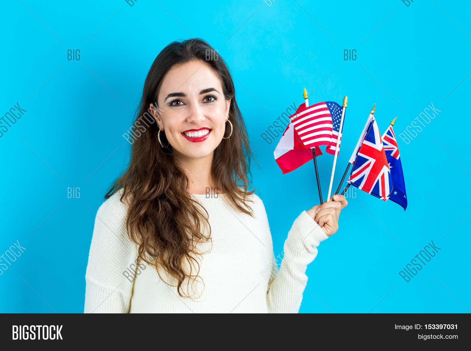 Woman Flags English Image & Photo (Free Trial) | Bigstock