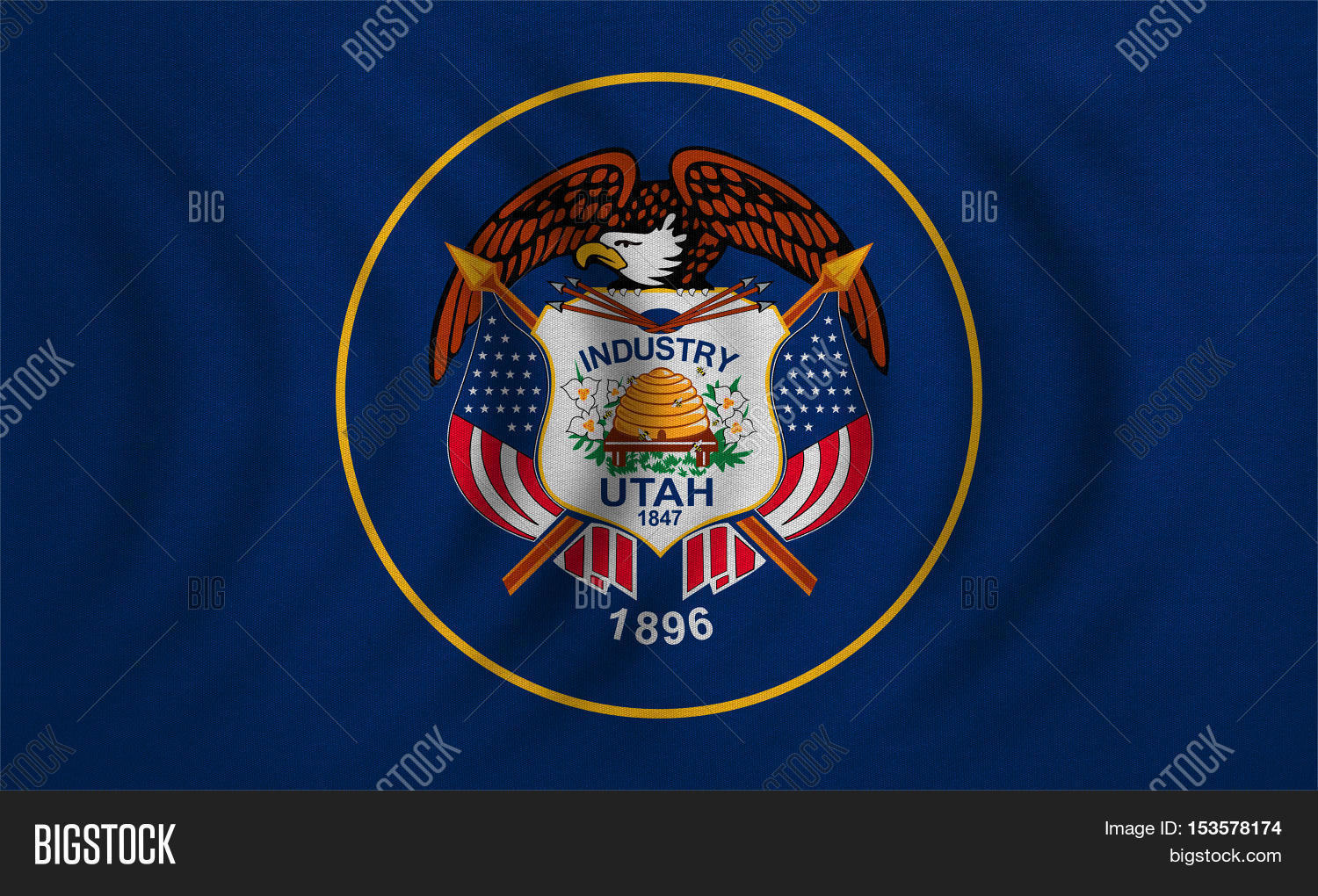 Flag US State Utah. Image & Photo (Free Trial) | Bigstock