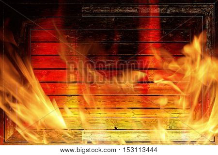 Wooden Wall On Fire Image & Photo (Free Trial) | Bigstock